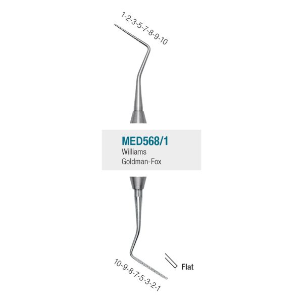 Medesy Periodontal Probe Williams Goldman-Fox (1-2-3-5-7-8-9-10) - Medi ...