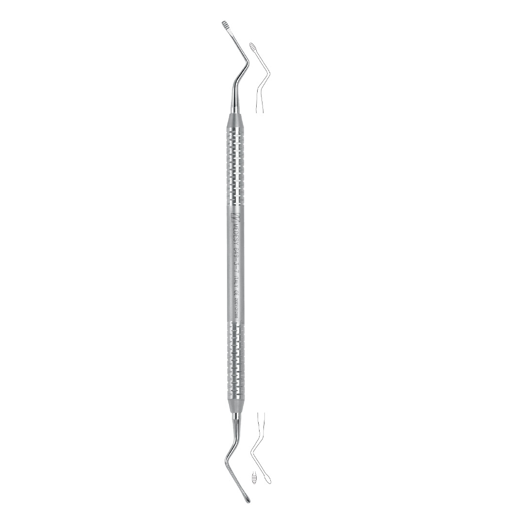 Medesy Periodontal File Hirschfeld No. 3 with 6mm Dia. Solid Handle ...