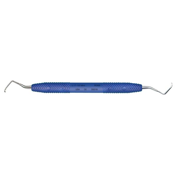 PDT Curette Langer No. 17-18 Mini Nautical Blue - Medi-Dent