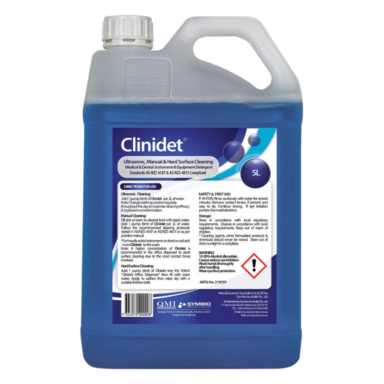 QMI Clinidet Clinical Detergent 5L Bottle - Medi-Dent