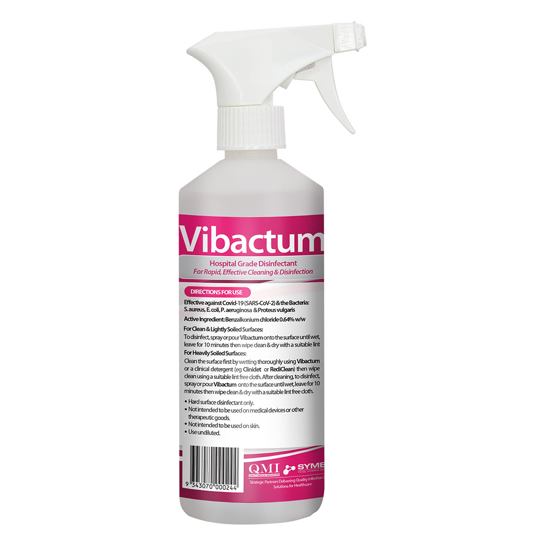 QMI Vibactum HGD Hospital Grade Disinfectant 500ml Bottle with Trigger ...