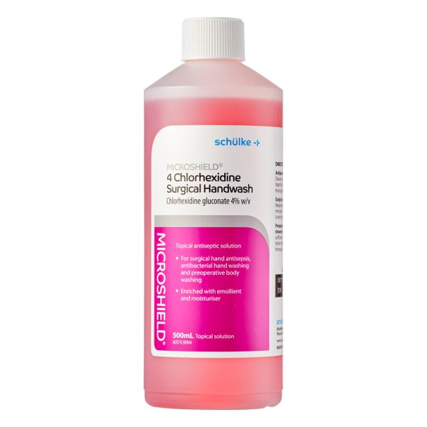 Schulke Microshield 4 Chlorhexidine Surgical Handwash 500ml Bottle ...