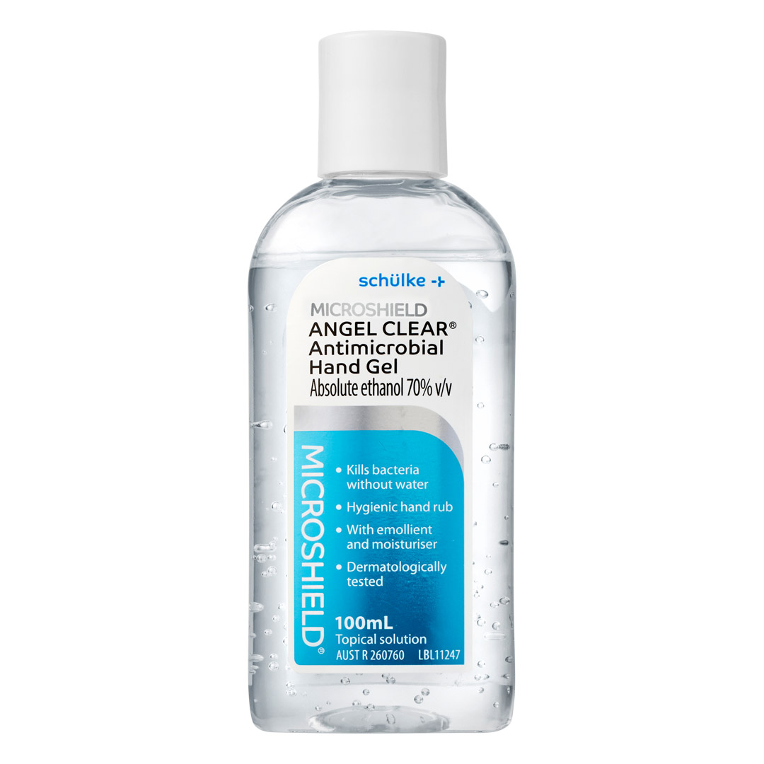 Schulke Microshield Angel Clear Antimicrobial Hand Gel 100ml Bottle (48 ...