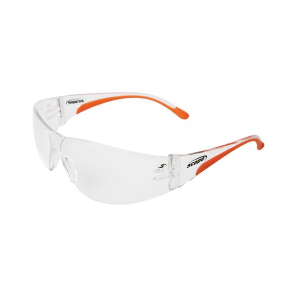 Scope Trilogy Mini Boxa Small Glasses with Clear Lens & Orange Frame ...