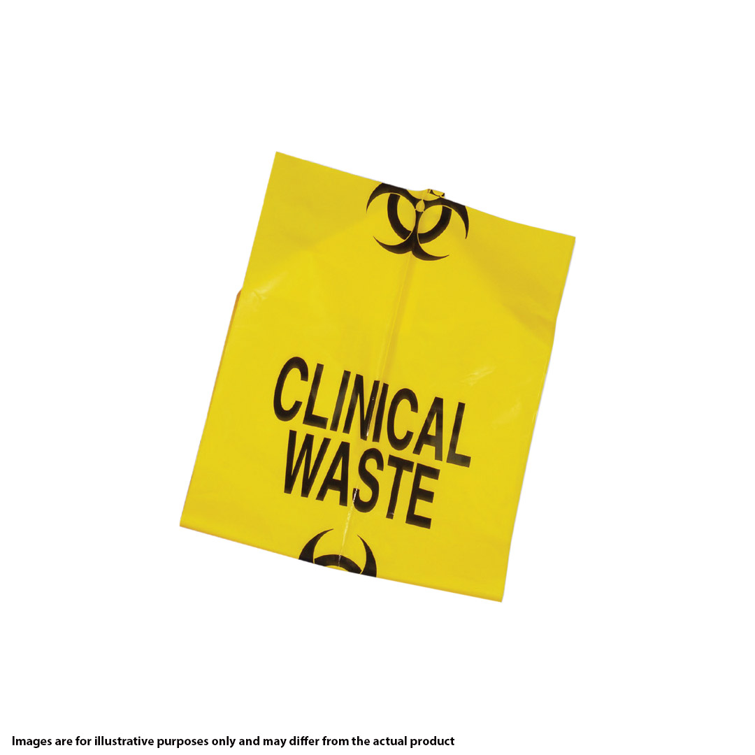 Sentry Clinical Waste Bags Yellow 565mm x 990mm 55L (200) - Medi-Dent