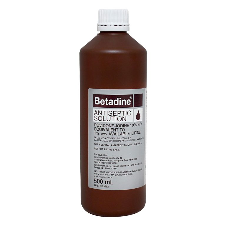 Betadine Antiseptic Solution 500ml Bottle - Medi-Dent