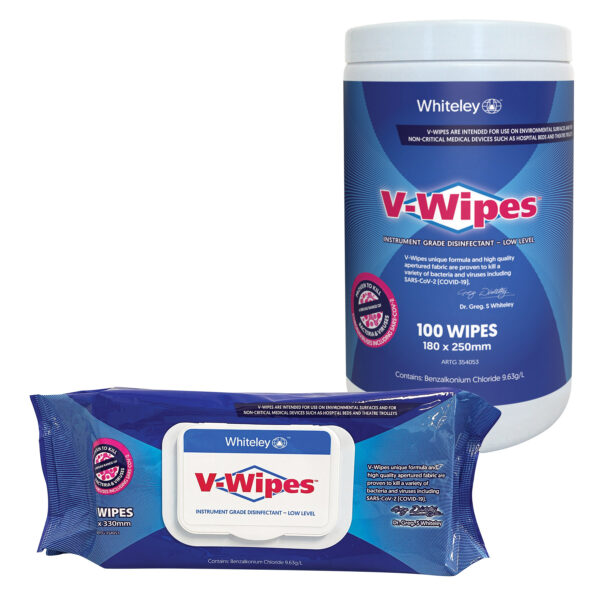 Whiteley V-Wipes Soft Packs 230mm x 330mm 80's (12) - Medi-Dent