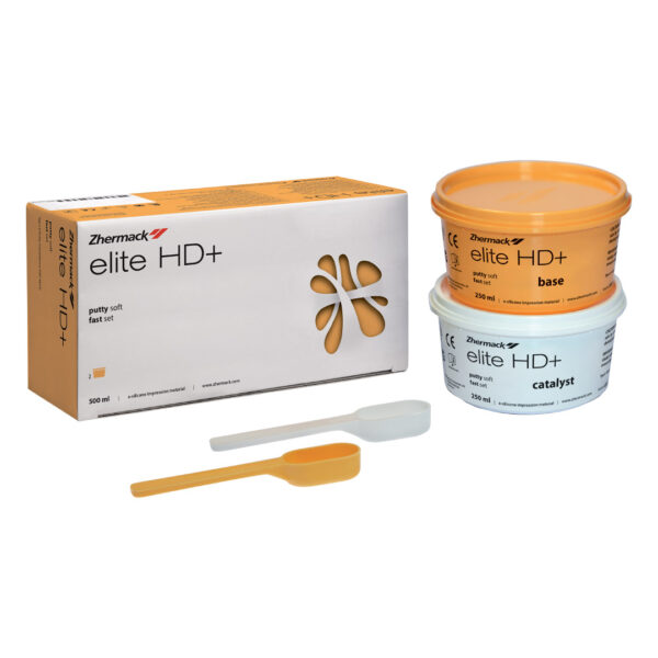 Zhermack Elite HD+ Putty Soft Fast Set Base & Catalyst 250ml (2) - Medi ...