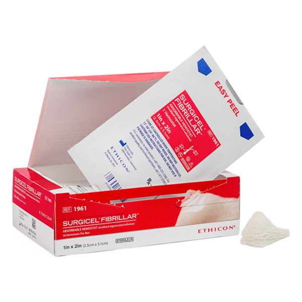 J&J Ethicon Surgicel Fibrillar Absorbable Haemostat 25mm x 51mm (10 ...