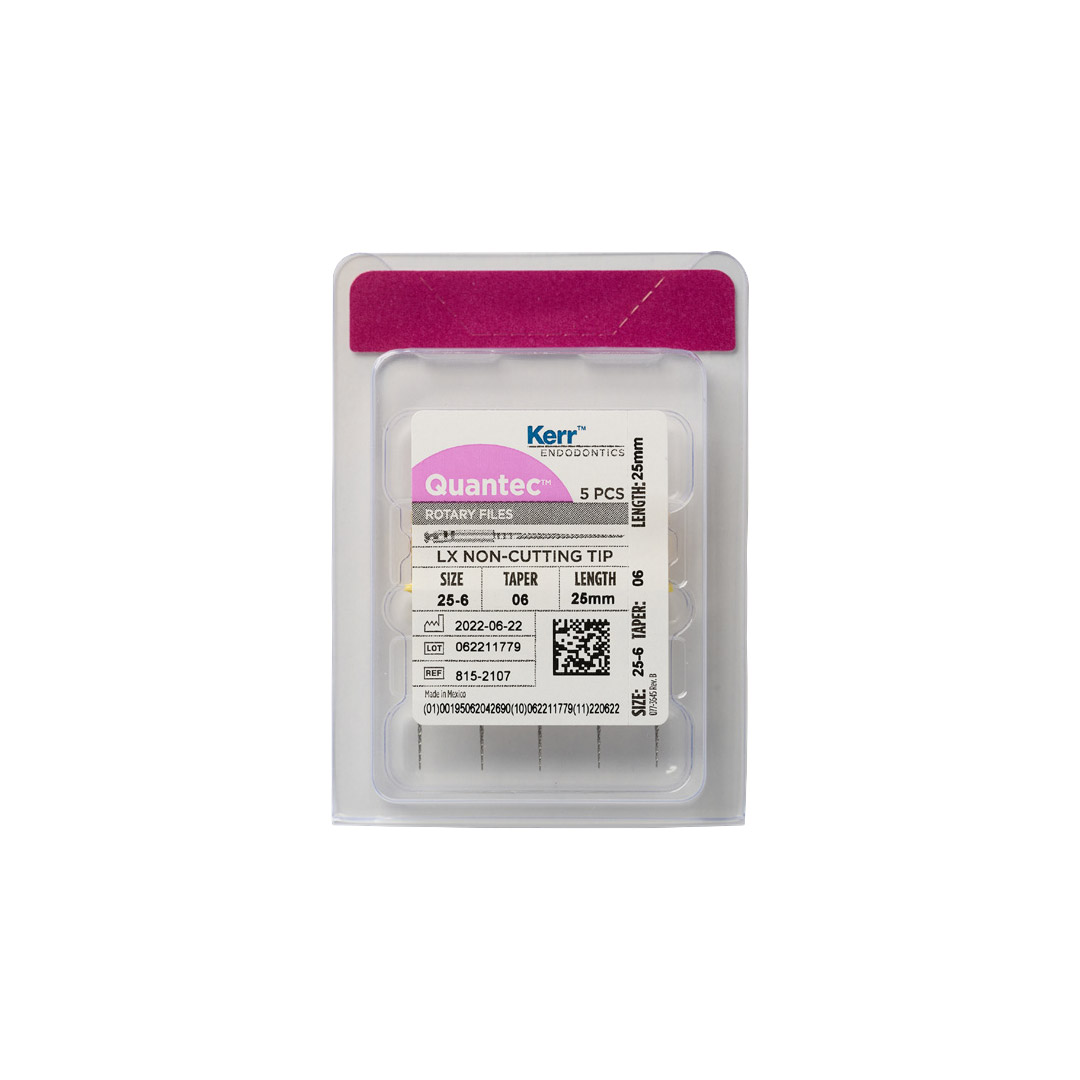 Kerr Endodontics Quantec LX Axxess NiTi Rotary Files .06 Taper 25mm ...