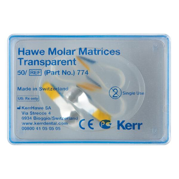 Kerr Hawe Posterior Matrices Transparent Molar (50) - Medi-Dent